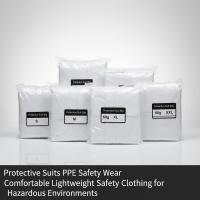 China PPE Safety Wear Protective Suits 30g 60g Unisex S to XXL Chemical Protective Clothing for sale