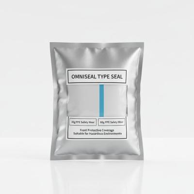 China PPE Safety Wear 30g-60g Omniseal Type Front Back Protective Coverage for Hazardous Environments for sale