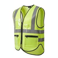 China High Visibility Safety Vest with 3M Scotchlite Reflective Material Class 2 Unisex Protective Clothing for sale
