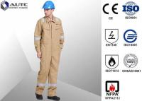 China 100% FR Cotton Flame Retardant Coverall S-3XL Orange Safety Workwear PPE for sale
