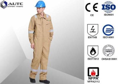 China 100% FR Cotton Flame Retardant Coverall S-3XL Orange Safety Workwear PPE for sale