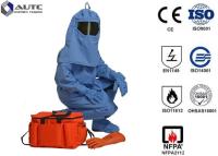 China 33cal/cm² ATPV Arc Flash Protective Bib Clothing Set - Navy Blue Industrial Work Gear S-3XL Sizes for sale