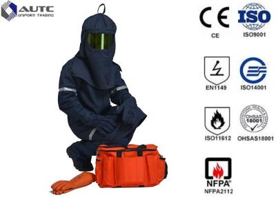 China Arc Flash Protective Suit 8 cal ATPV ASTM F2621 S-3XL Industrial Safety Wear for sale