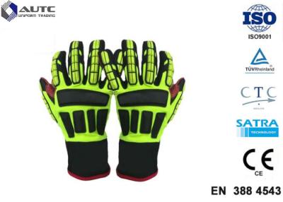 China Level 5 Cut Resistant Safety Gloves TPR Impact Protection 13 Gauge HPPE Liner for Industrial Use for sale