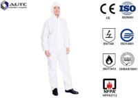 China White PP Non-woven Disposable Medical Coverall 25-60G/M² S-5XL Size Range GB19082-2009 Certified Protective Suit for sale