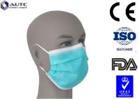 China FDA Certified Disposable Medical Mask 17.5x9.5cm 3-Ply Fluid Resistant with 99% BFE for Hospital Use for sale