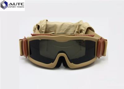 China Spherical Military Style Ballistic Shooting Glasses with Elastic Headband Strap 100% UV400 for sale