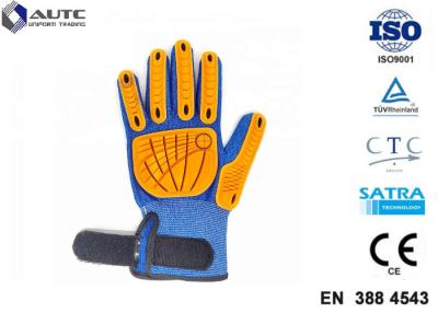 China TPR Cut Resistant Safety Gloves Silicone Dot Coated Anti Slip Work PPE Size 7-11 for sale