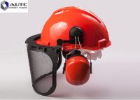 China Industrial Safety Helmet with Face Protection ABS HDPE 420g CE ANSI Certified for Metallurgy Construction for sale