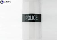 China Aluminum Alloy Transparent Riot Shield 900x500x3mm for Law Enforcement and Security Personnel for sale