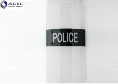 China Aluminum Alloy Transparent Riot Shield 900x500x3mm for Law Enforcement and Security Personnel for sale