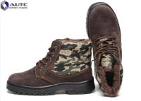 China Military Tactical Boots Steel Toe Leather Nylon Fabric 8 Inch European Size 39-47 US 6-12 for sale