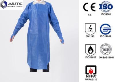 China PE Disposable Medical Protective Clothing Liquid-Proof 30-80g Lightweight CPE Coverall S-5XL Sizes for sale