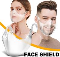China TUV Certified 15cm Anti-Fog PC Plastic Face Shield - Transparent Protective Mask with 15cm Coverage for sale