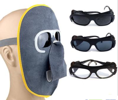 China 0.5ms Response Cowhide Welding Glasses Anti Impact Shade 12 Arc Lens for sale