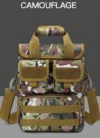 China 3 Layers Nylon Military Tactical Bag 33x23x8cm Waterproof One Shoulder Messenger Bag for sale