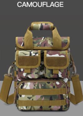 China 3 Layers Nylon Military Tactical Bag 33x23x8cm Waterproof One Shoulder Messenger Bag for sale