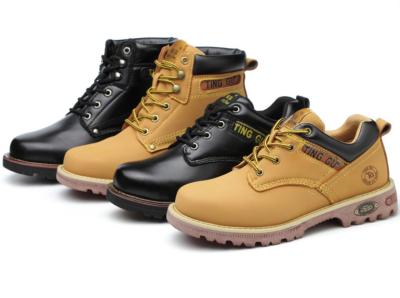 China Steel Toe Safety Shoes Anti Smash Anti Stab Boots High Top Construction Work Boots Size 36-47 for sale