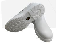 China White Anti-Static Safety Shoes with Steel Toe Protection - 200J Impact & 1100N Puncture Resistance for sale