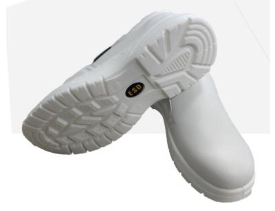China White Anti-Static Safety Shoes with Steel Toe Protection - 200J Impact & 1100N Puncture Resistance for sale