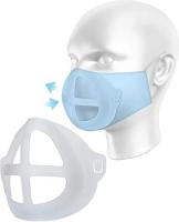 China 3D Face Mask Bracket 11x9.5x4.5cm Clear PE/Silicone Reusable Support Frame for Comfortable Breathing for sale