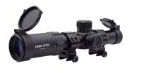 China 30mm 1-6x24 Illuminated Reticle Riflescope with Mount Ring - 101.2mm Eye Relief, 50 MOA Adjustment for sale