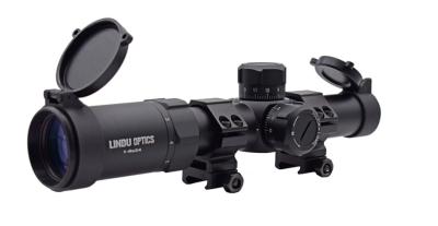 China 30mm 1-6x24 Illuminated Reticle Riflescope with Mount Ring - 101.2mm Eye Relief, 50 MOA Adjustment for sale