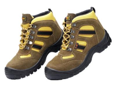 China Exposed European Standard Anti-Smashing Anti-Piercing High-Top Safety Shoes Steel Toe Cap EU 36-47 for sale
