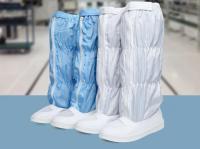 China Anti-Static High-Tube Mesh Shoes Dust-Free Long Tube Clean Safety Shoes Size 36-47 for Purification Workshop for sale