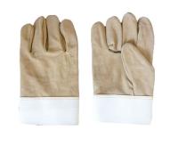 China Thickened Full Cowhide Welding Safety Gloves 16 Inch Heat Insulating Two Layer for sale