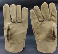 China Short Thick Leather Welding Gloves with 500°C Heat Resistance - EN388 & BS EN407 Certified Safety Gloves for sale
