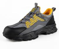 China Summer Breathable Anti Smash Lightweight Safety Shoes Steel Toe PU Sole EU 36-47 for sale