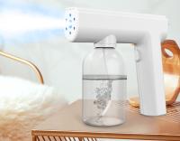 China Handheld Rechargeable Disinfectant Spray Gun 300ML Nano Steam UV Blue Light Sanitizer 2000mAh for sale