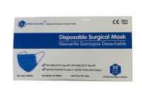China ASTM F2100-19 Level 2 510K EN 14683-2019 Type IIR 3-Ply Surgical Mask 17.5x9.5cm with 99% BFE and PFE for sale