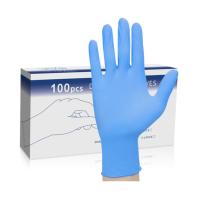 China Blue Nitrile Examination First Aid Disposable Gloves For Medical Use Customized for sale