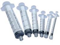 China Disposable Sterile Hypodermic Syringe Transparent Plastic With Needle EO Sterilized for sale