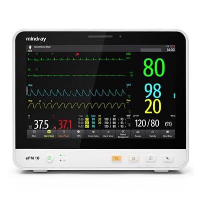 China Mindray ePM10 Patient Monitor with 1280*800 Pixels Resolution Touch Screen and 10 to 15 Degrees Screen Tilt for Hospital Use for sale