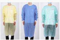 China Disposable Isolation Gown PP+PE Laminated Waterproof and Breathable for Lab and Hospital Use​​ for sale