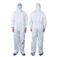China Disposable Protective Coverall with Breathable SF Film with Hood and Elastic Cuffs for sale