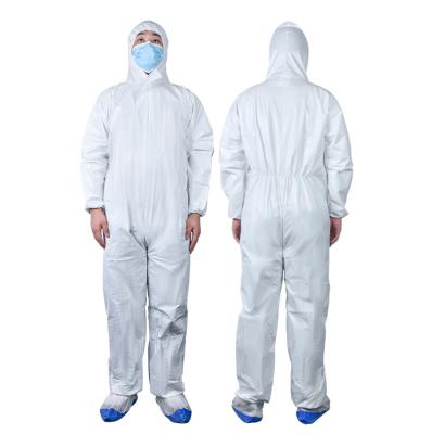 China Disposable Protective Coverall with Breathable SF Film with Hood and Elastic Cuffs for sale
