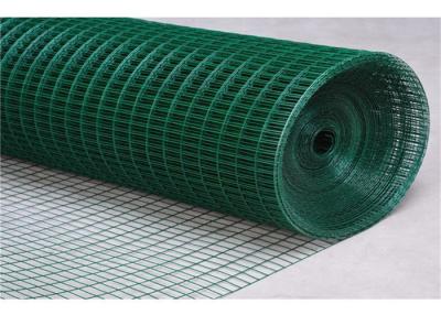 China 1/2'' , 3/4'' , 1'' , 1/4'' , 3/8''  hole size , green pvc coated welded wire mesh 3'x100' roll ,20kg/25kg roll weight for sale
