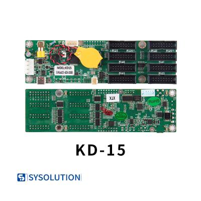 China Small Size Stand-alone LED Control Card KD15 7 HUB75 Ports 256 MB ROM WiFi Bluetooth for sale