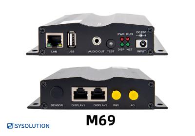 China Sysolution M69B Quad-Core 1.5GHz Industrial Media Player with Dual Gigabit Ethernet for LED Displays for sale