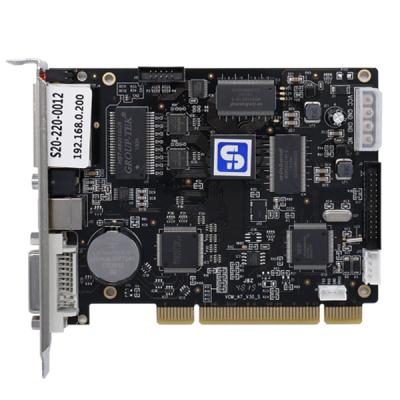 China Static Scanning LED Sending Card DVI Synchronization Sending Card S20 Two Ethernet Output for sale