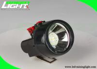 China Mini 143g Rechargeable LED Headlamp 2800mAh 4000lux Black Shell for Outdoor Mining for sale
