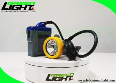 China 15000lux High Brightness LED Miners Cap Lamp 6600mAh Rechargeable Li-ion Battery 2A Fast Charge for sale