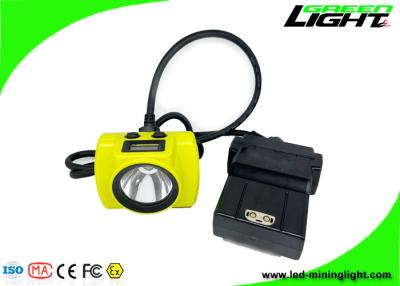 China 13600mAh Panasonic Battery LED Mining Cap Lamp 25000 Lux IP68 Waterproof Coal Miners Headlamp for sale