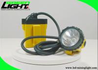 China Underground Mining Corded Cap Lamp 25000 Lux 348 Lum 14 Hours Samsung 10.4Ah Battery for sale