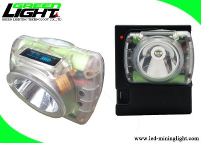 China 15000lux Lightweight Portable LED Miner Cap Lamp 6.8Ah Rechargeable Li Ion Battery for sale