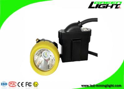 China 10000 Lux 216 Lumen 7.8Ah Corded LED Mining Cap Lamp USB Charging with Low Power Warning Miner Headlamp for sale